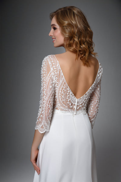 OREN lace top | sparkling crystal lace – SADONI BRIDAL SHOP | WEDDING ...